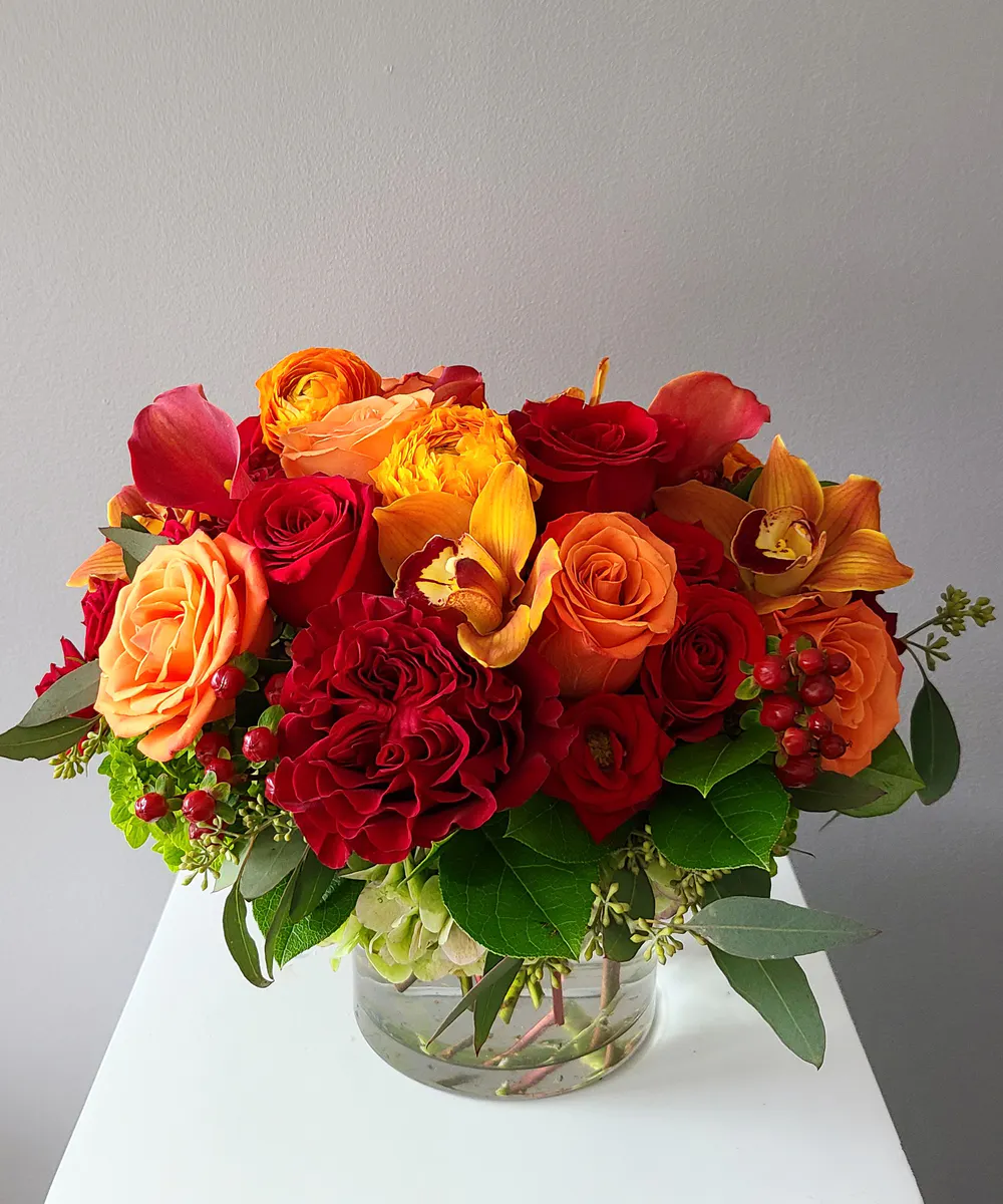 Classic Autumn Centerpiece| Baltimore (MD) Same-Day Flower Delivery ...