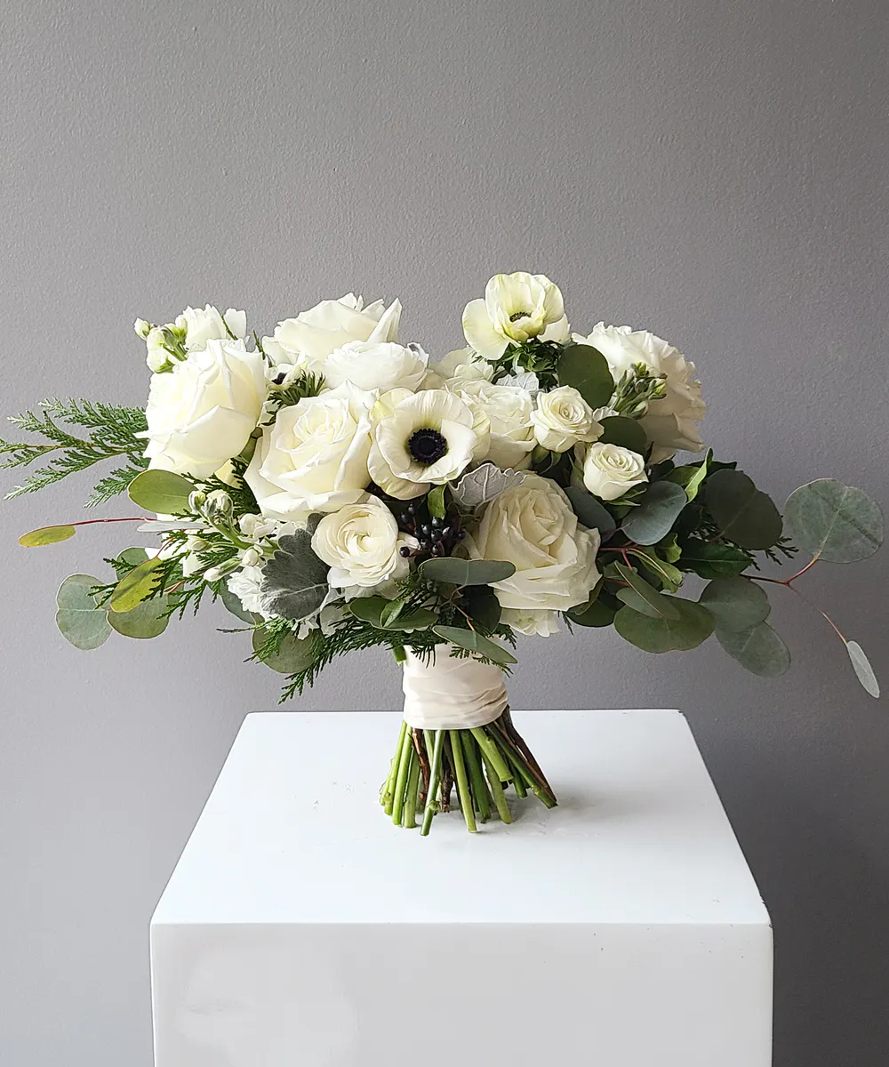 Winter Garden Wedding Bouquet| Baltimore (MD) Same-Day Plant Delivery ...